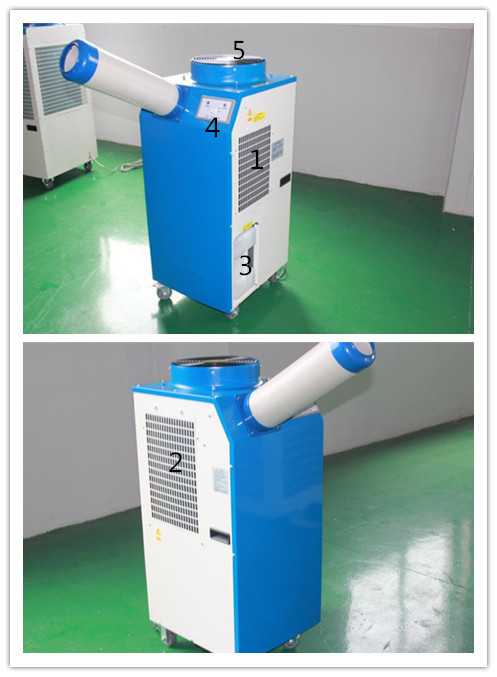 Temporary Air Conditioning Units 3500W Temperature Sensor Control Two ...